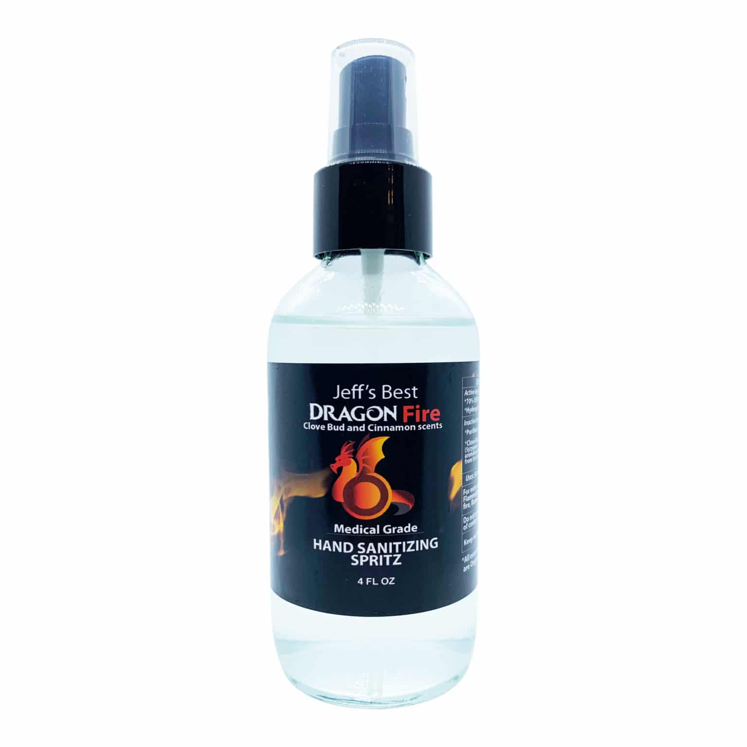 Dragon Fire - Medical Grade Hand Sanitizing Spritz - Jeff's Best!